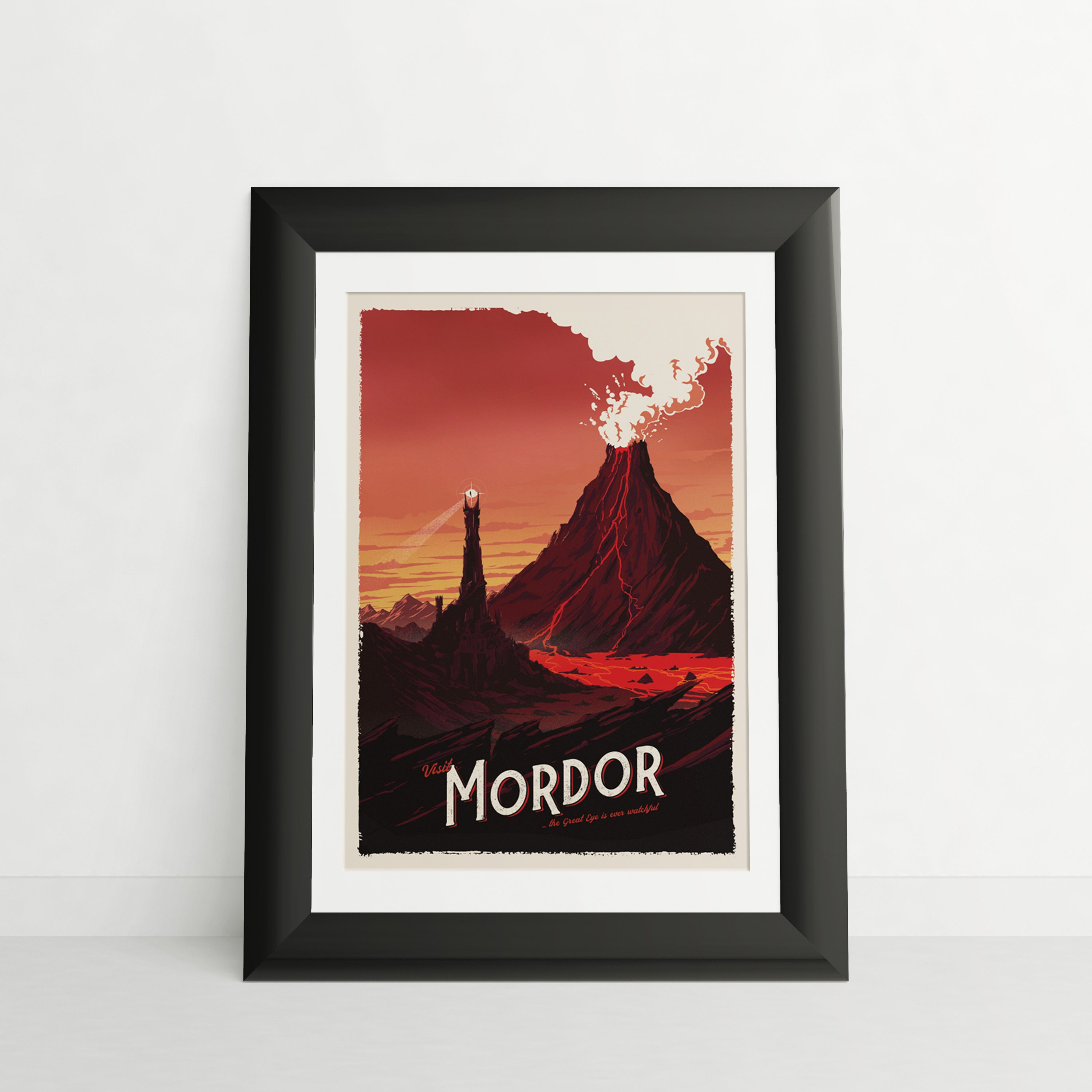 Mordor Travel Poster - Vintage Travel Poster Art – Geeky Ninja